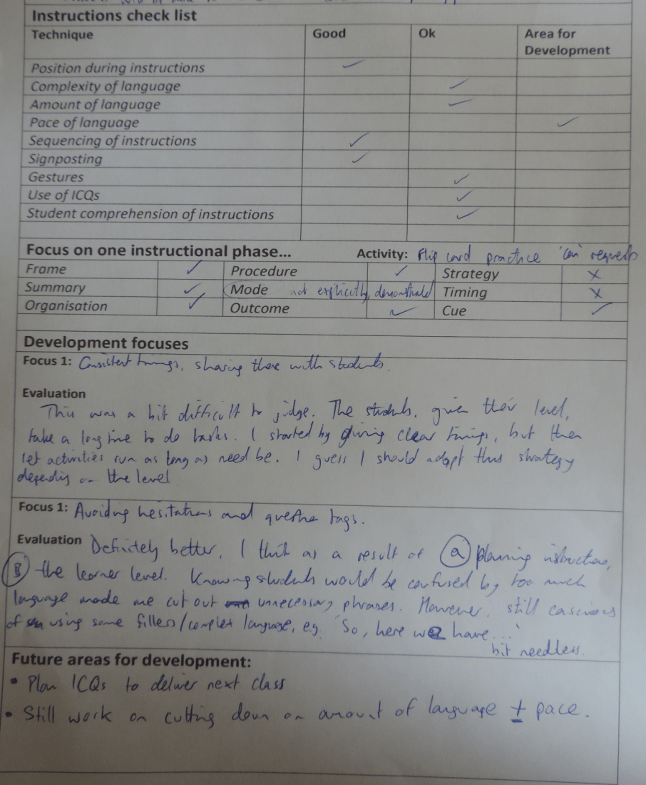 Reflective practice: creating a self-development record – ELT Planning