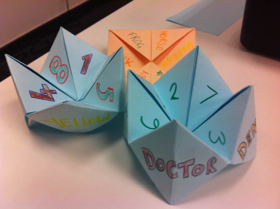 Vocabulary review – fortune tellers – ELT Planning